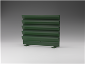 Wind-driven Rain Resistant Louver:7DDWRG