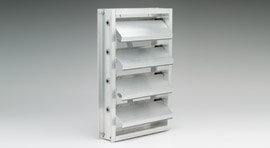 Aluminum Counterbalanced Backdraft Damper:4CBD