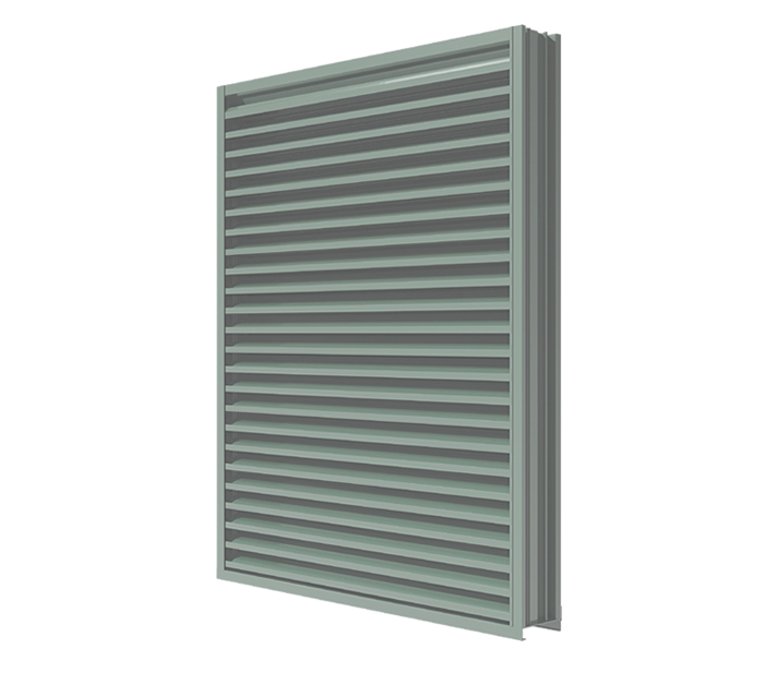 5" Wind-Driven Rain Resistant Stationary Louver Aluminum:5DDWRGE