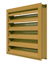 6" deep Aluminum Stationary Louver:6375D125